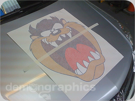 Vehicle Graphics Bonnet 014 - Taz Devil