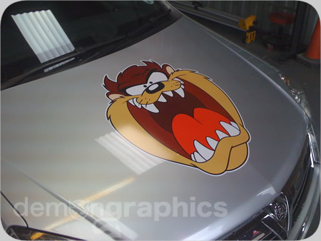 Vehicle Graphics Bonnet 014 - Taz Devil