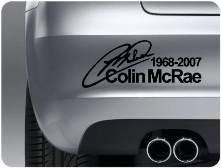 Colin McRae Signature Sticker (pair of) [Colin Mcrae Signature Sticker ...