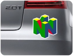 Nintendo 64 Retro Sticker [Nintendo 64 Retro Sticker] - £4.99 : Car ...