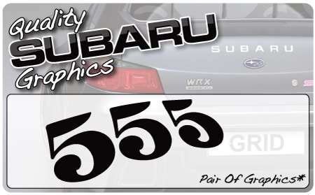 Subaru 555 Graphic (pair) [Subaru 555 Graphic (pair)] - £3.99 : Car ...