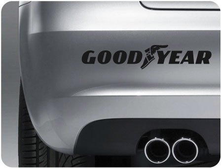 Goodyear Sticker (Pair) [Goodyear Sticker (Pair)] - £3.99 : Car ...