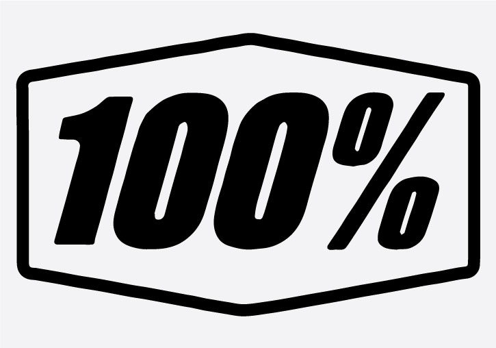 100% Sponsor Decal (Pair) - Demon Graphics