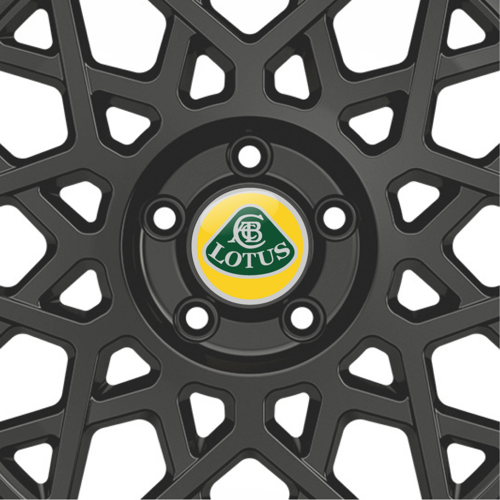 Lotus Gel Domed Wheel Badges (Set of 4) - Demon Graphics