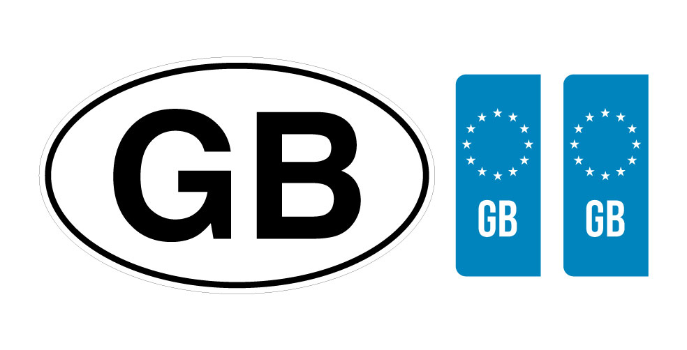 EU Travel Adhesive Vinyl Sticker Set - Demon Graphics