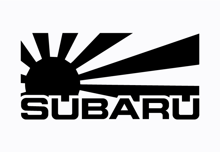 Subaru Rising Sun Vinyl Decal (Pair) - Demon Graphics