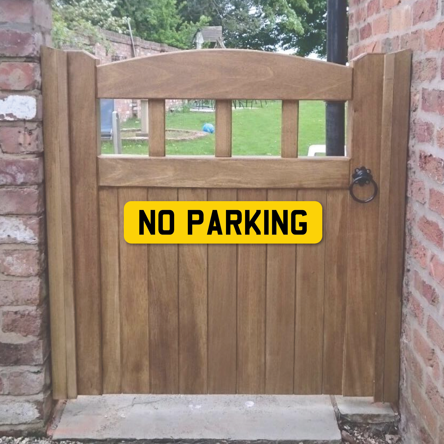 No Parking Number Plate Sign - Demon Graphics