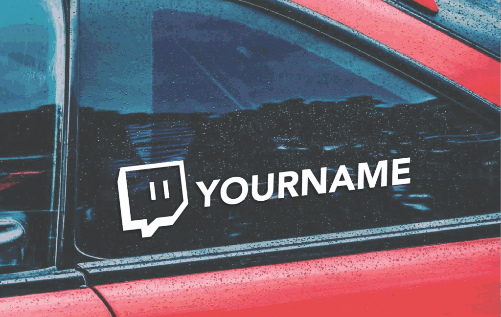 Twitch Personalised Sticker (Pair) - Demon Graphics