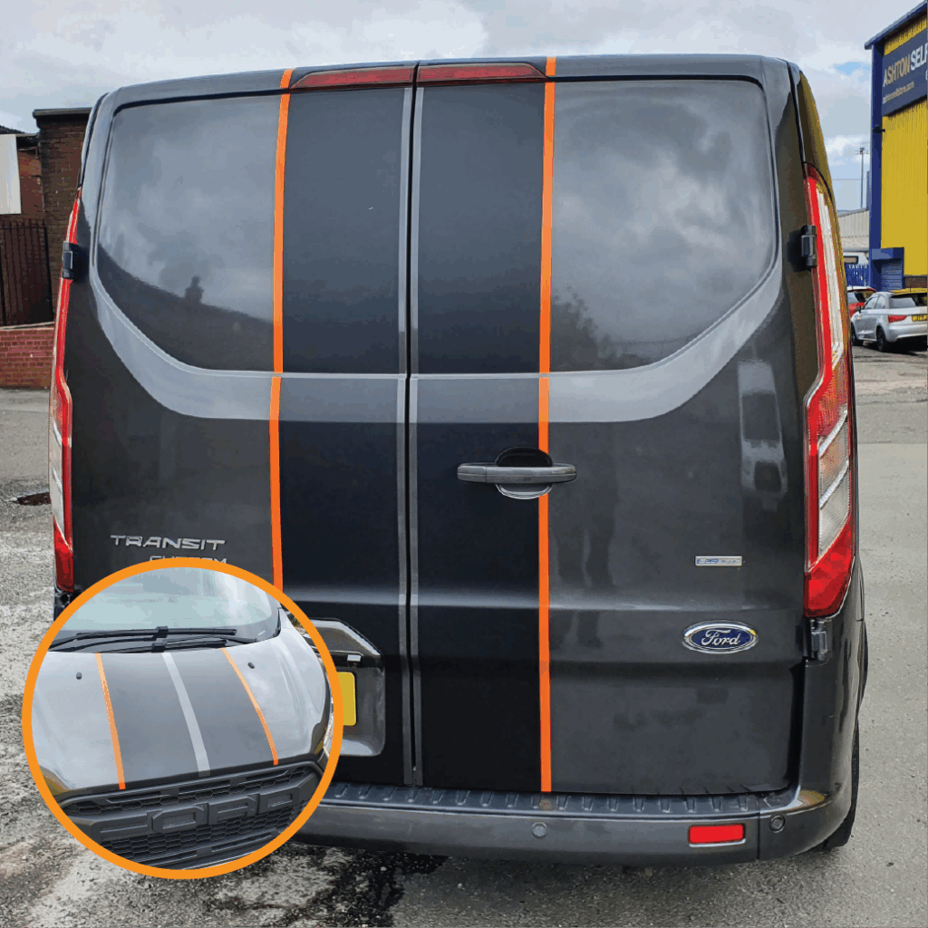 Ford Transit Custom Sport Full Stripe Kit - Demon Graphics