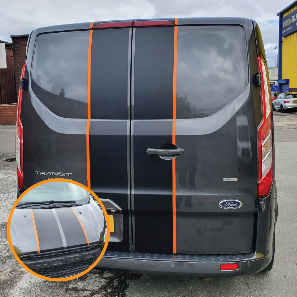 Ford Transit Custom Sport Full Stripe Kit - Demon Graphics