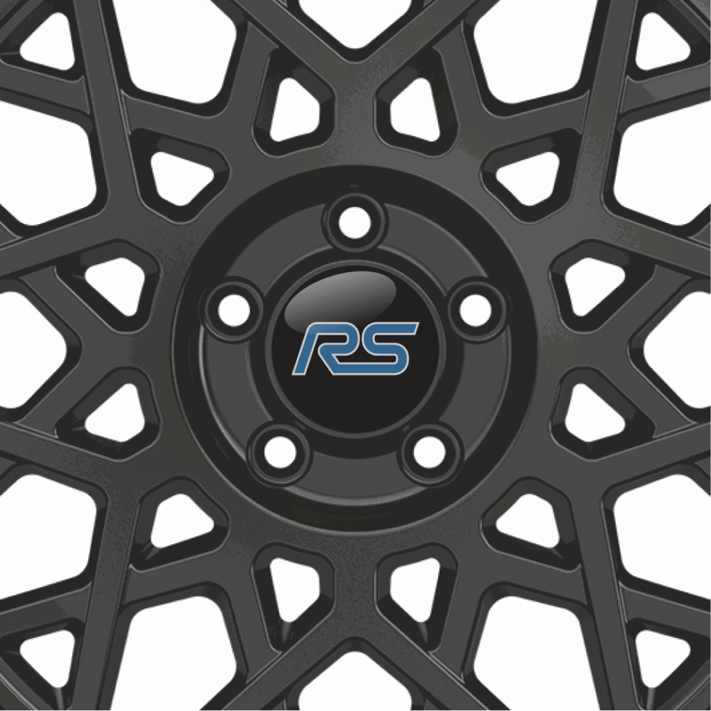 Ford RS Gel Domed Wheel Badges (Set of 4) - Demon Graphics