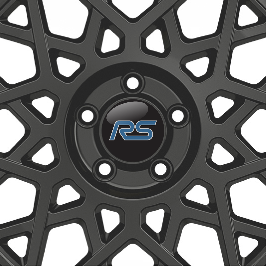 Ford RS Gel Domed Wheel Badges (Set of 4) - Demon Graphics
