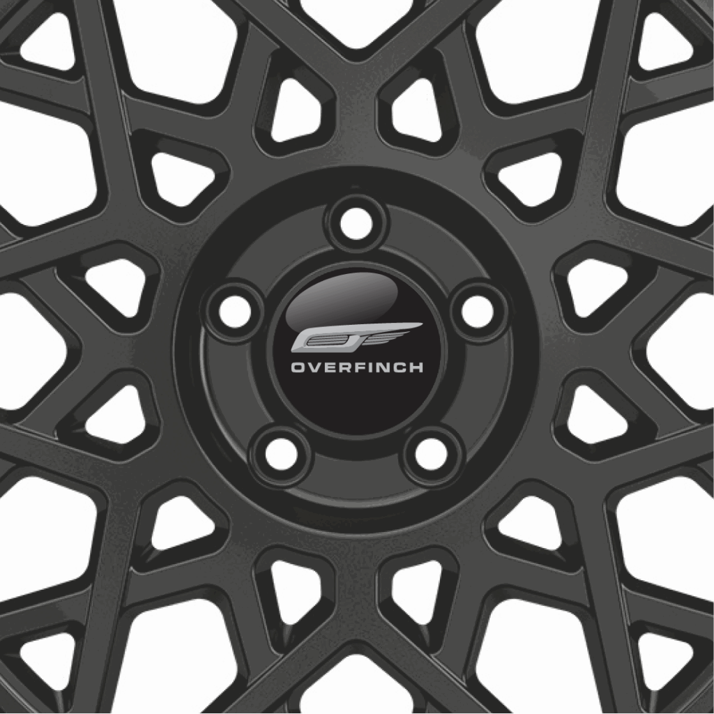 Overfinch Emblem Gel Domed Wheel Badges (Set of 4) - Demon Graphics
