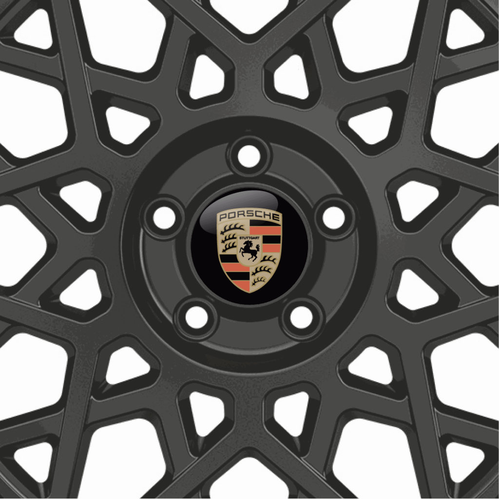 Porsche Gel Domed Wheel Badges (Set of 4) - Demon Graphics