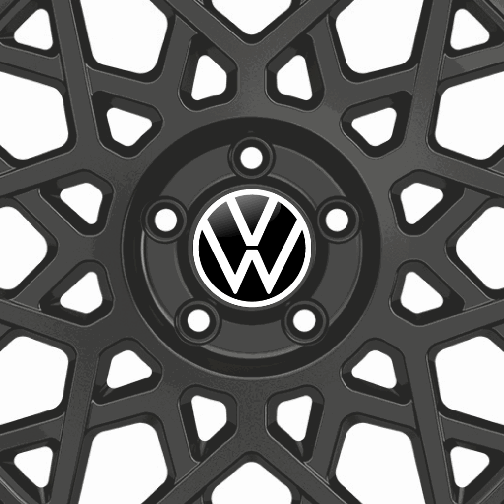 VW Gel Domed Wheel Badges (Set of 4) - Demon Graphics