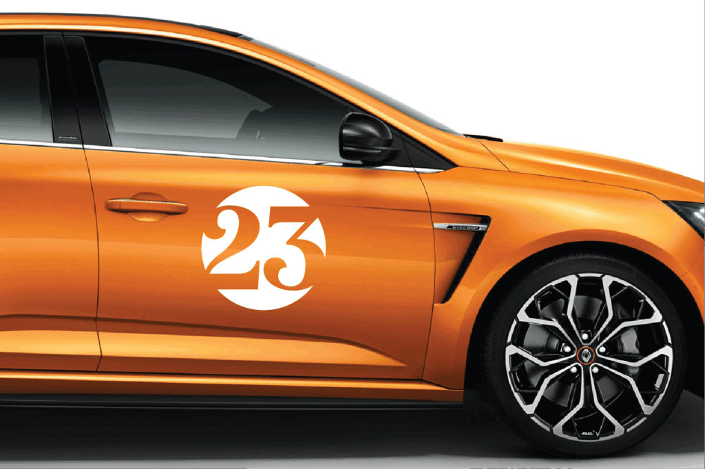 Door Race Numbers Set #5 Stickers - Demon Graphics