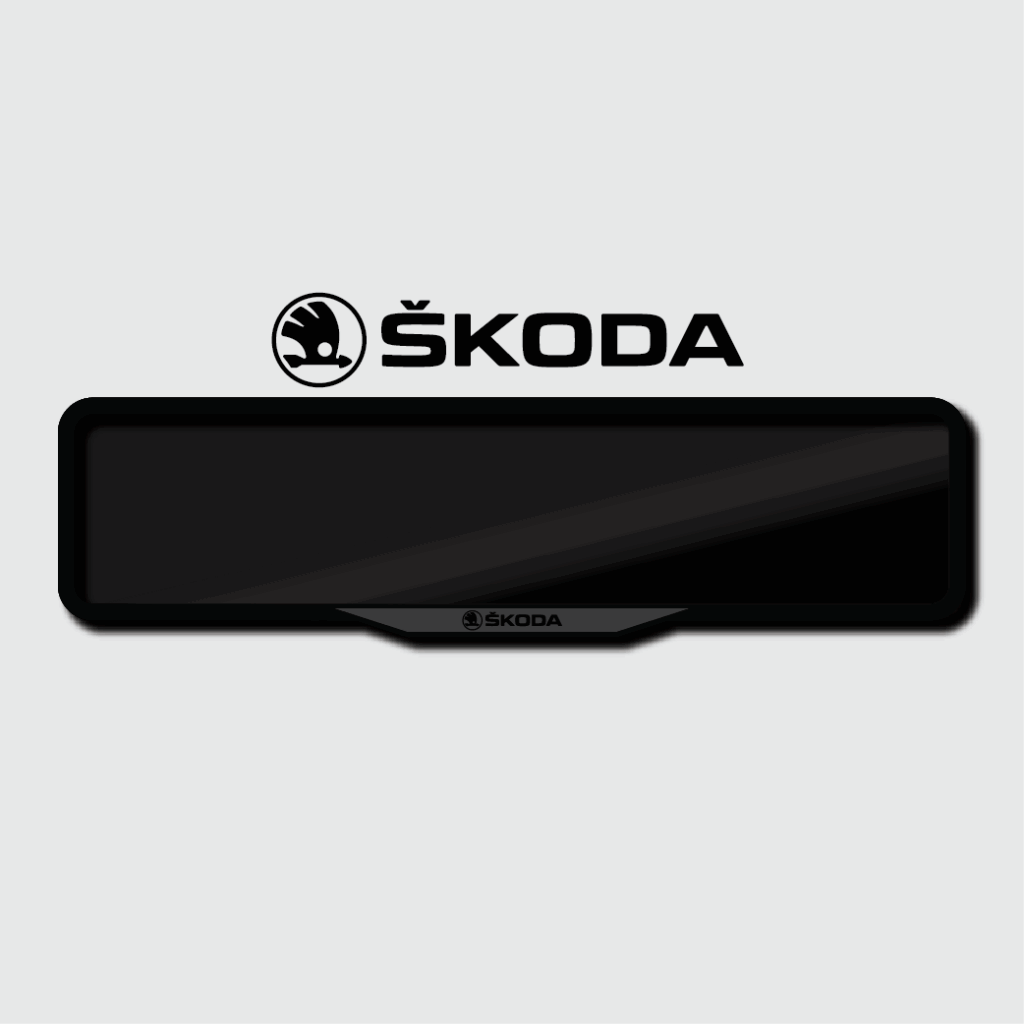 Skoda Badge Adhesive Vinyl Sticker - Demon Graphics