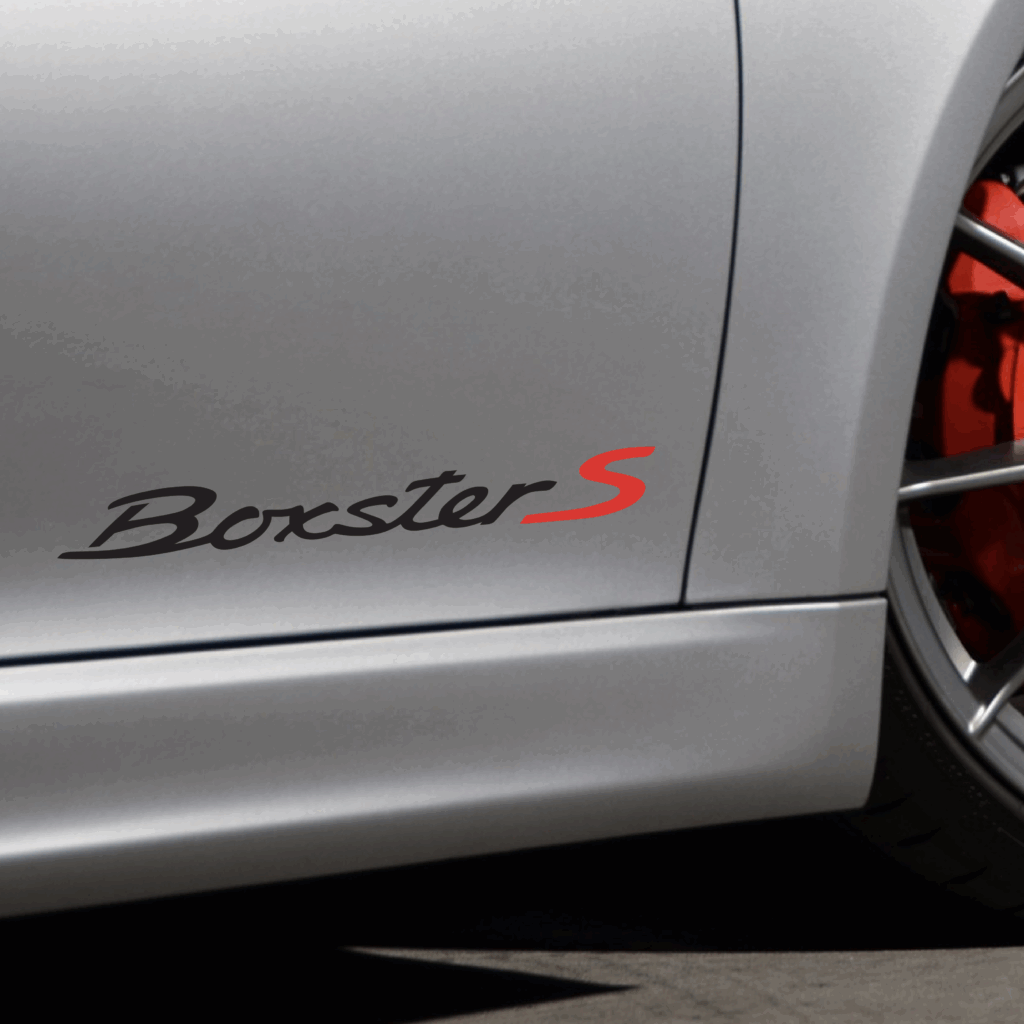Porsche Boxster S Door Decals (Pair) - Demon Graphics