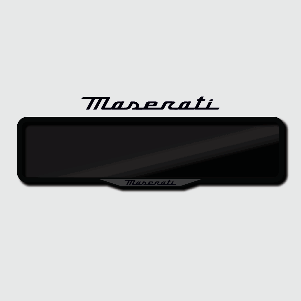 Maserati Number Plate Holder - Demon Graphics