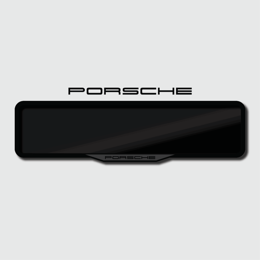 Porsche Number Plate Holder - Demon Graphics