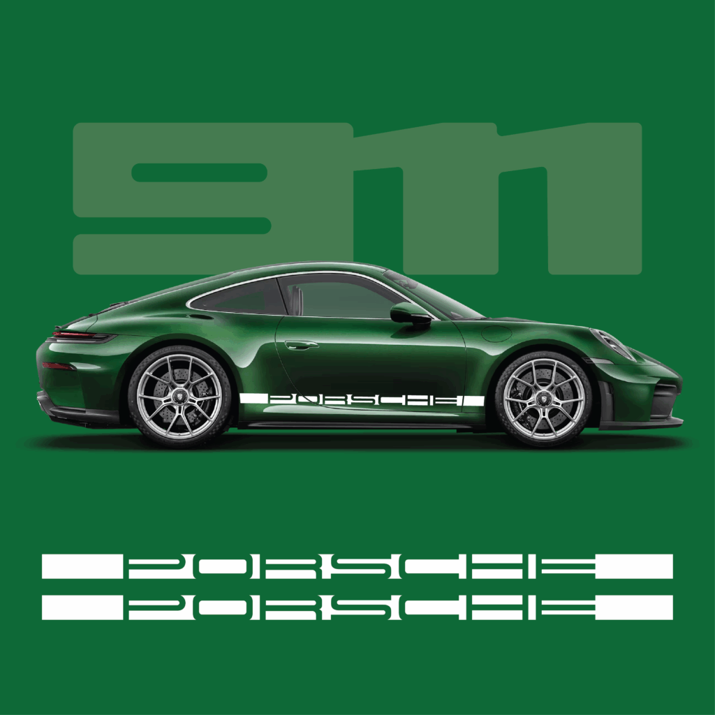 Porsche 911 Sport Classic Door Side Stripe Kit - Demon Graphics