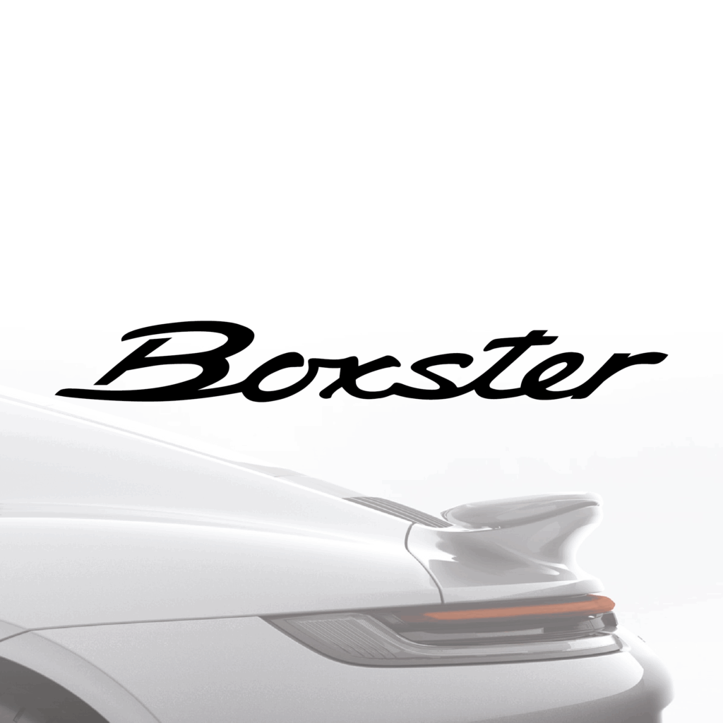Porsche Boxster Badge Vinyl Sticker - Demon Graphics