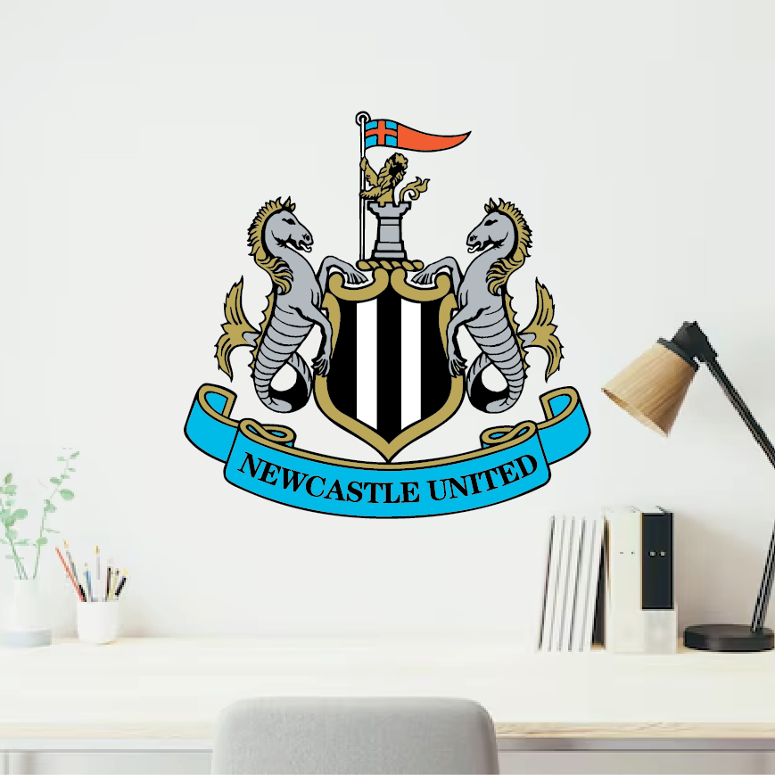 Newcastle United Football Club Badge Wall Sticker - Demon Graphics