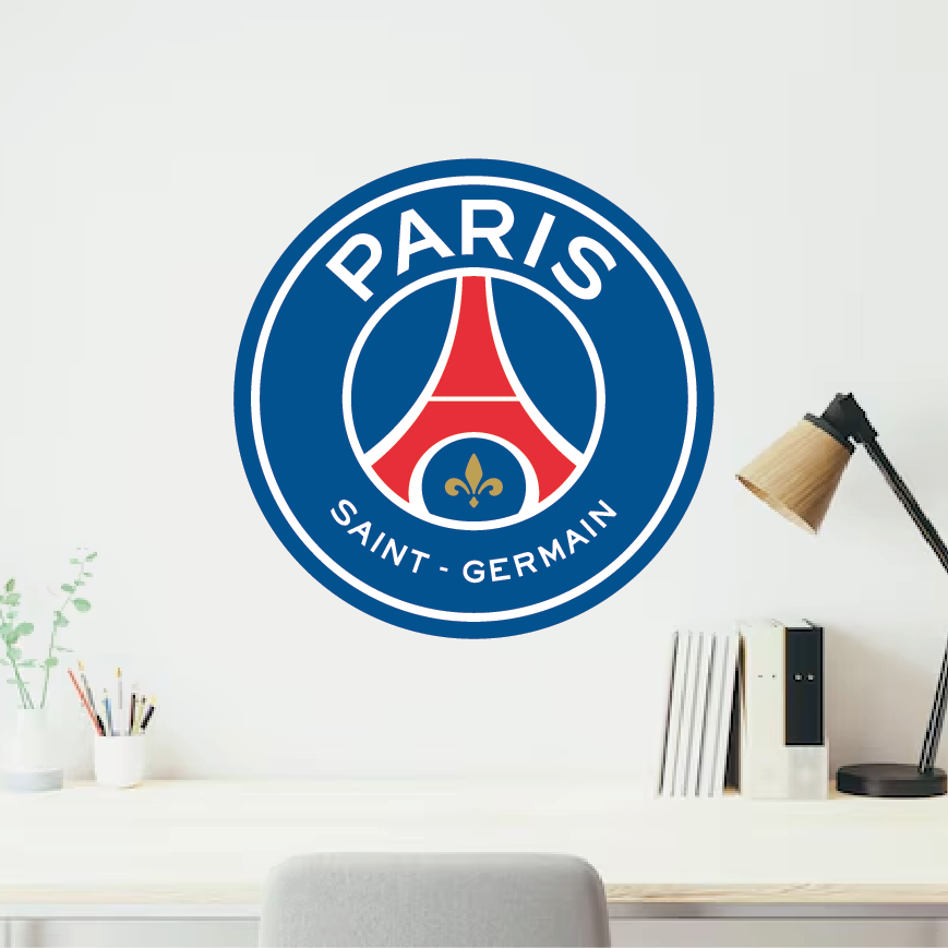 Paris Saint-Germain (PSG) Football Club Badge Wall Sticker - Demon Graphics