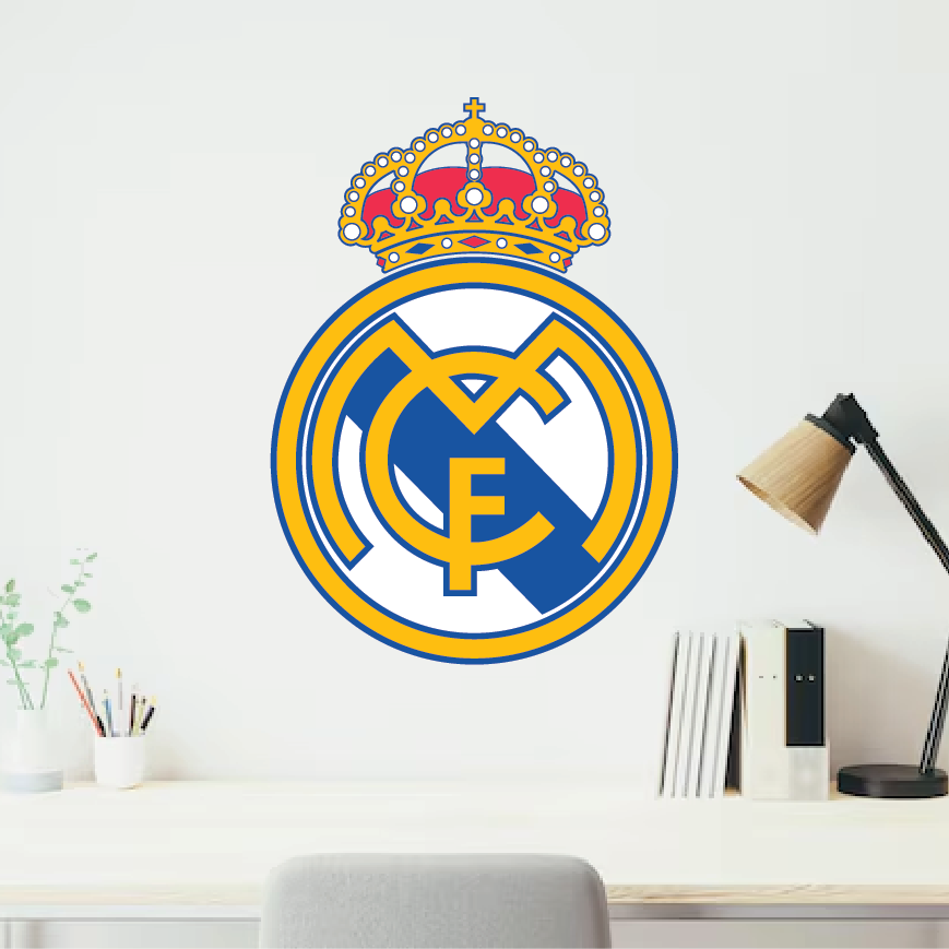 Real Madrid CF Badge Wall Sticker - Demon Graphics