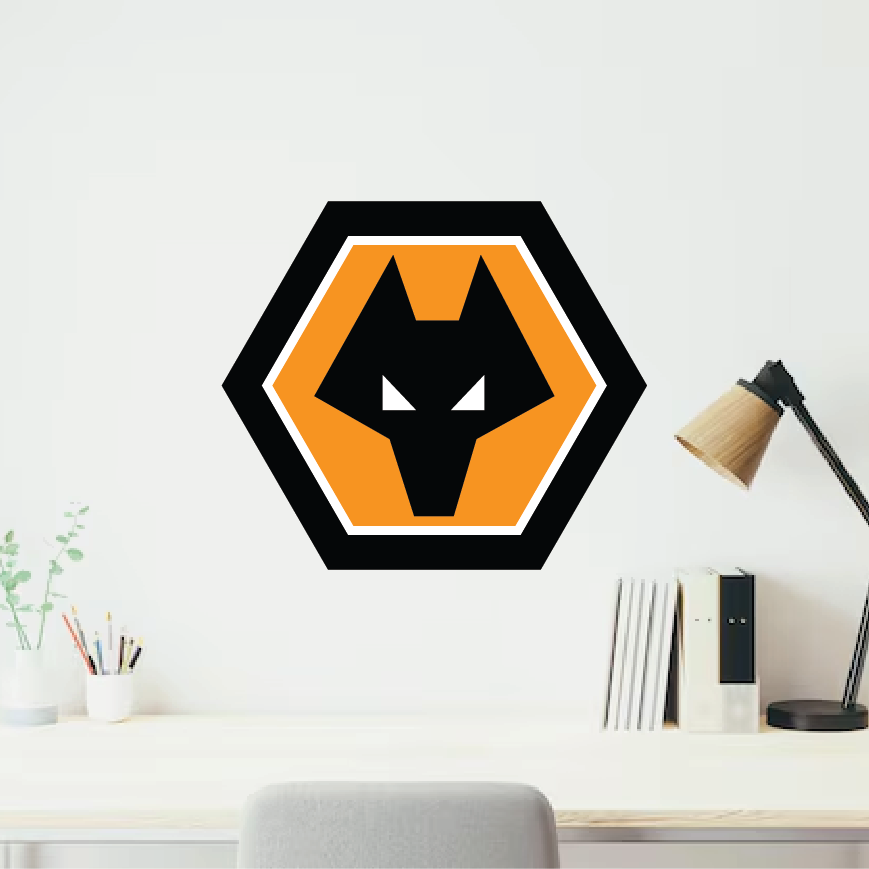 Wolverhampton Wanderers Badge Wall Sticker - Demon Graphics