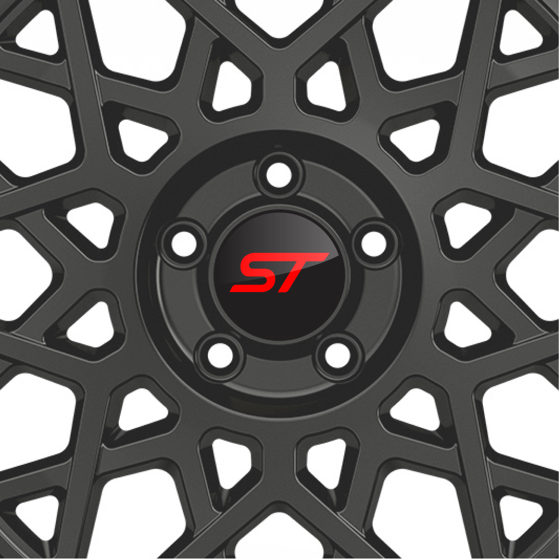 Ford ST Gel Domed Wheel Badges (Set of 4) - Demon Graphics