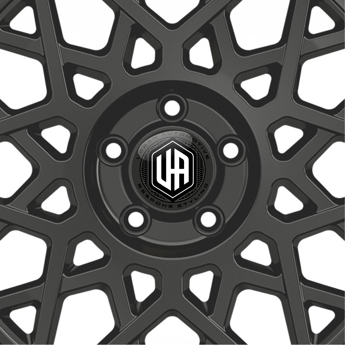 Urban Automotive Logo Gel Domed Wheel Badges (Set of 4) - Demon Graphics